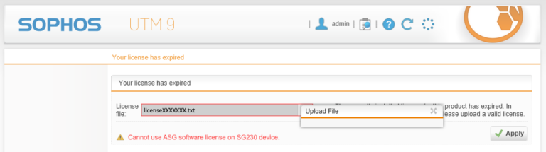 Home-Use License on Sophos SG series appliances – Nerd Musings